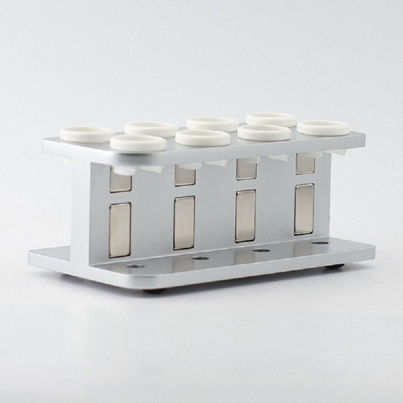 磁力架（8孔带管套，适用5ml,10ml,15ml管）,Magnetic separation device (8 holes with ...